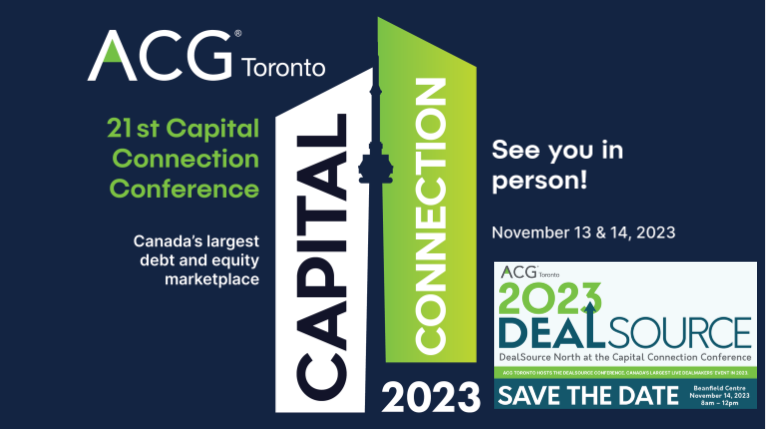 Backer North at the 21st ACG Capital Connection and the 7th DealSource ...